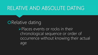 History and geologic time scales | PPTX