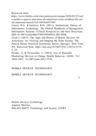 HISTORY AND HUMANITIES LENS ON MOBILE DEVICES 1 HISTORY A | DOCX