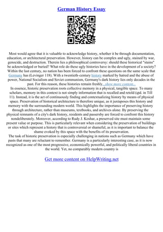 History And Memory Essay | PDF