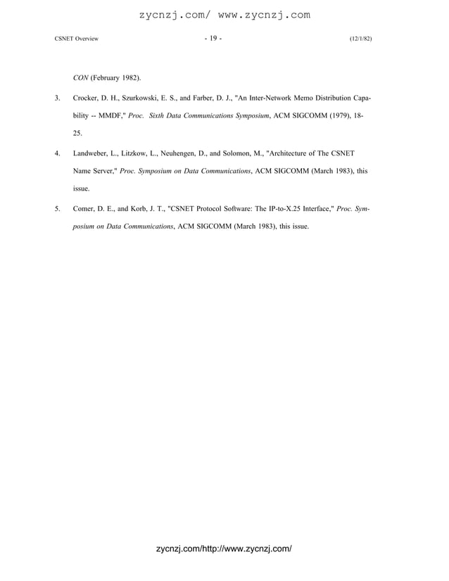 History and overview of csnet | PDF