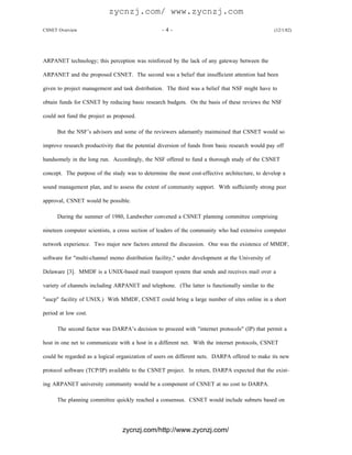 History and overview of csnet | PDF