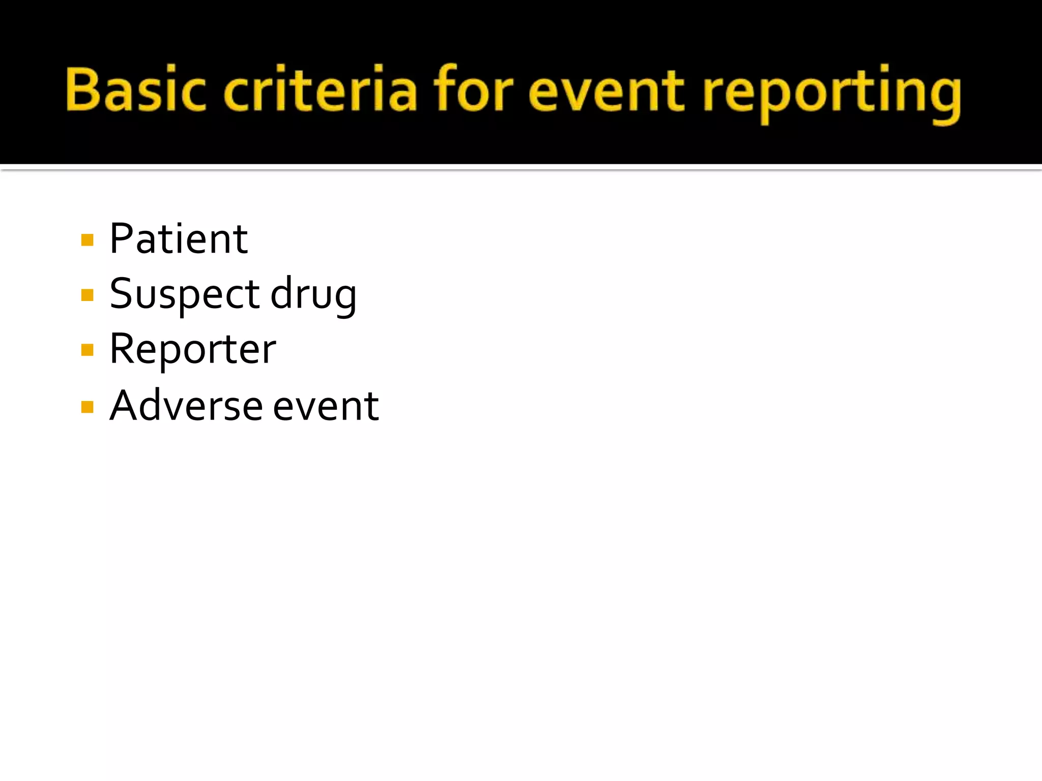 History and overview of pharmacovigilance adverse event.. | PPTX