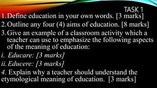 History and Philosophy of Education: Introduction to education | PPTX