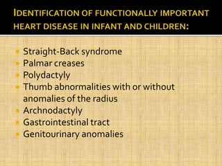 History and physical examination of congenital heart disease | PPTX