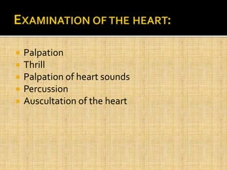 History and physical examination of congenital heart disease | PPTX