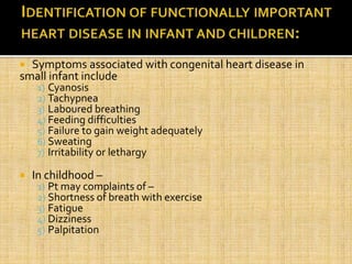 History and physical examination of congenital heart disease | PPTX