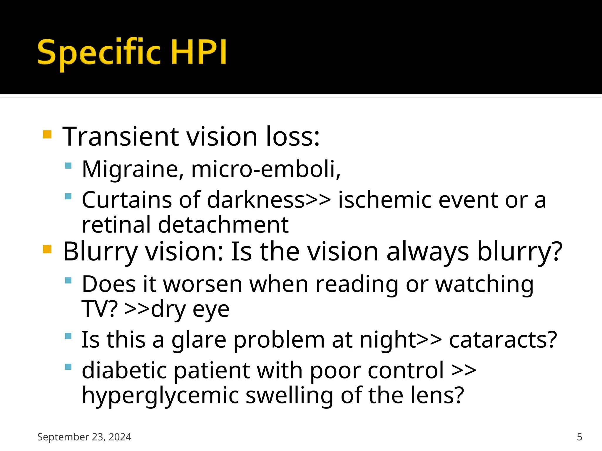 HISTORY AND PHYSICAL EXAM OF THE EYE. HO.ppt