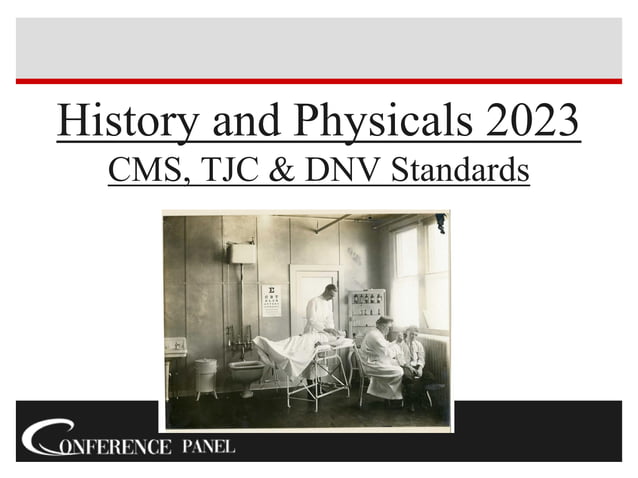 A Deep Dive into 2023: Hospital CoPs and Best Practices for History and ...