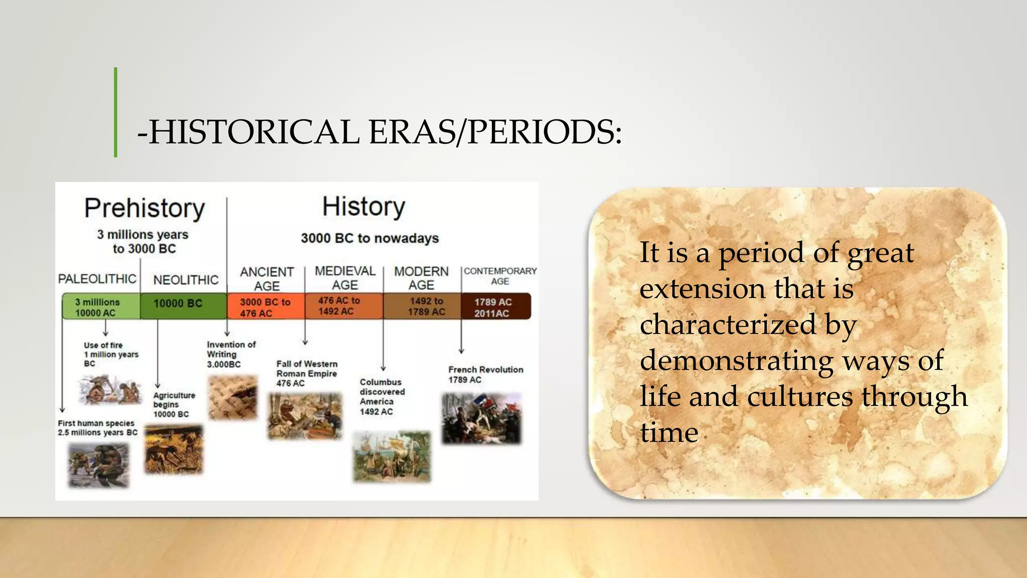 History and prehistory | PPTX