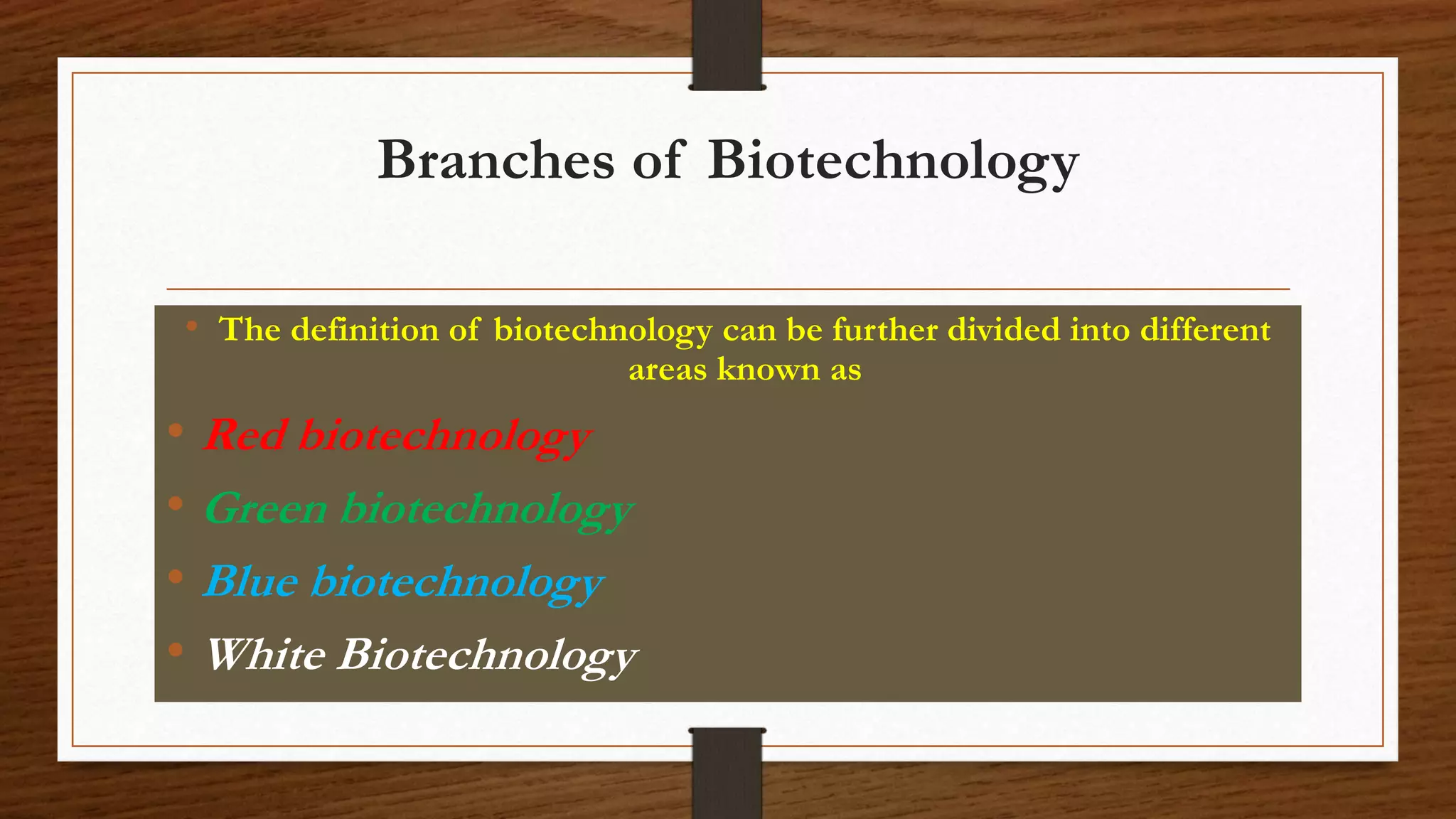 History and scope of biotechnology | PPTX