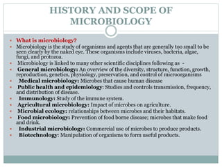 History and Scope of Microbiology | PPT