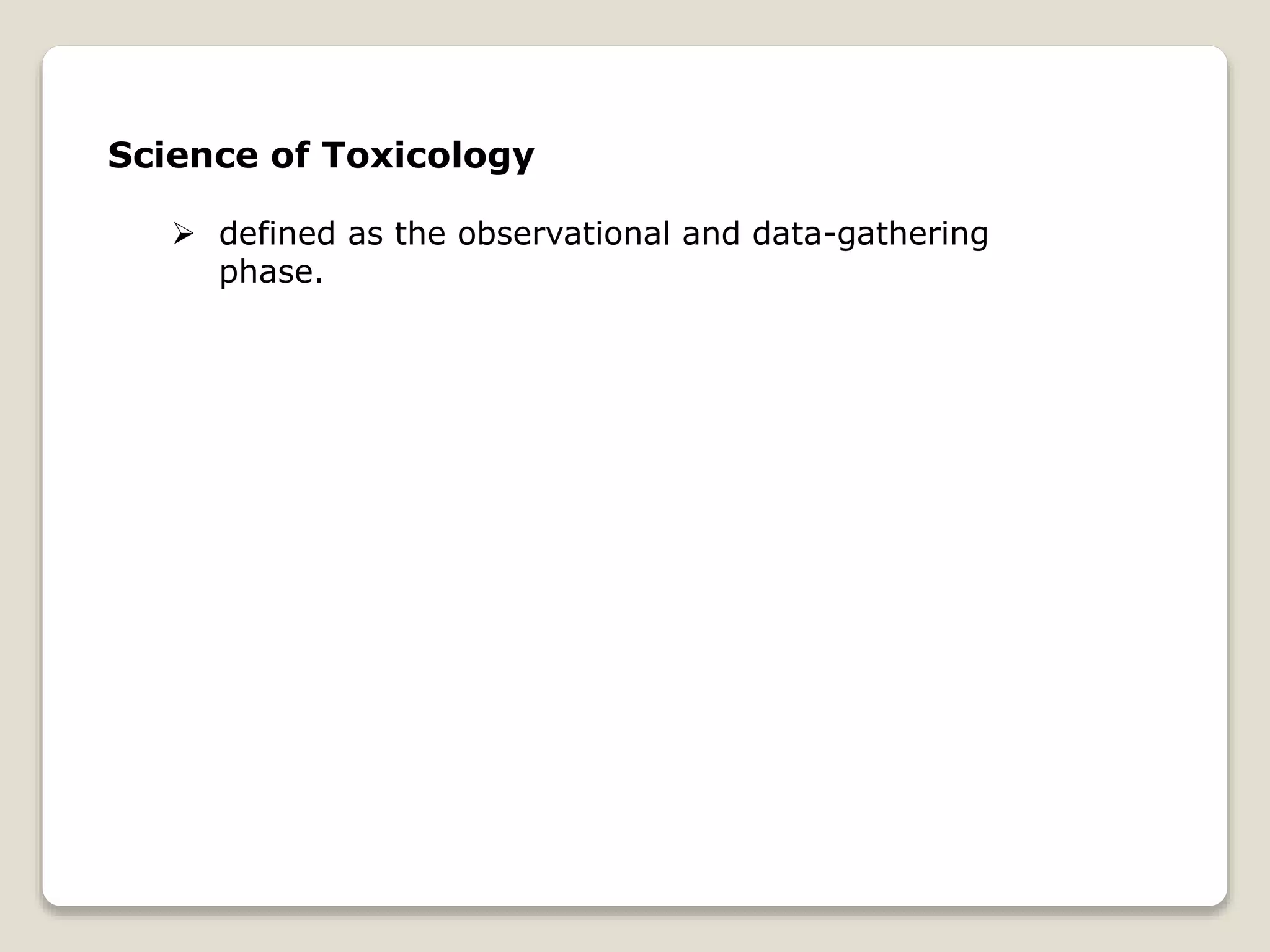 History and scope of toxicology | PPTX