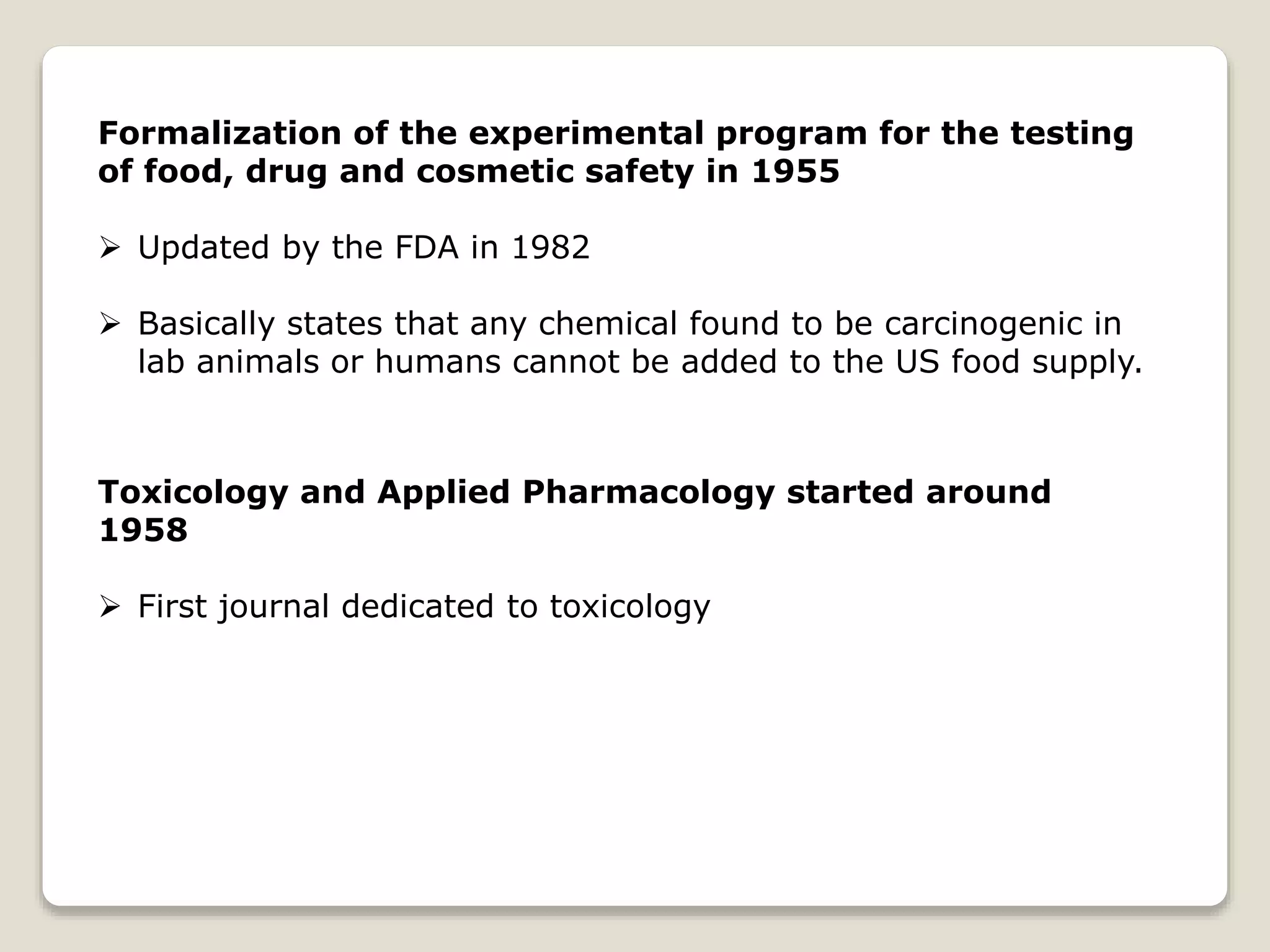 History and scope of toxicology | PPTX