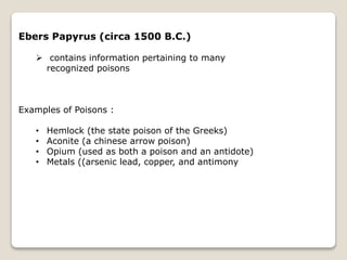History and scope of toxicology | PPTX