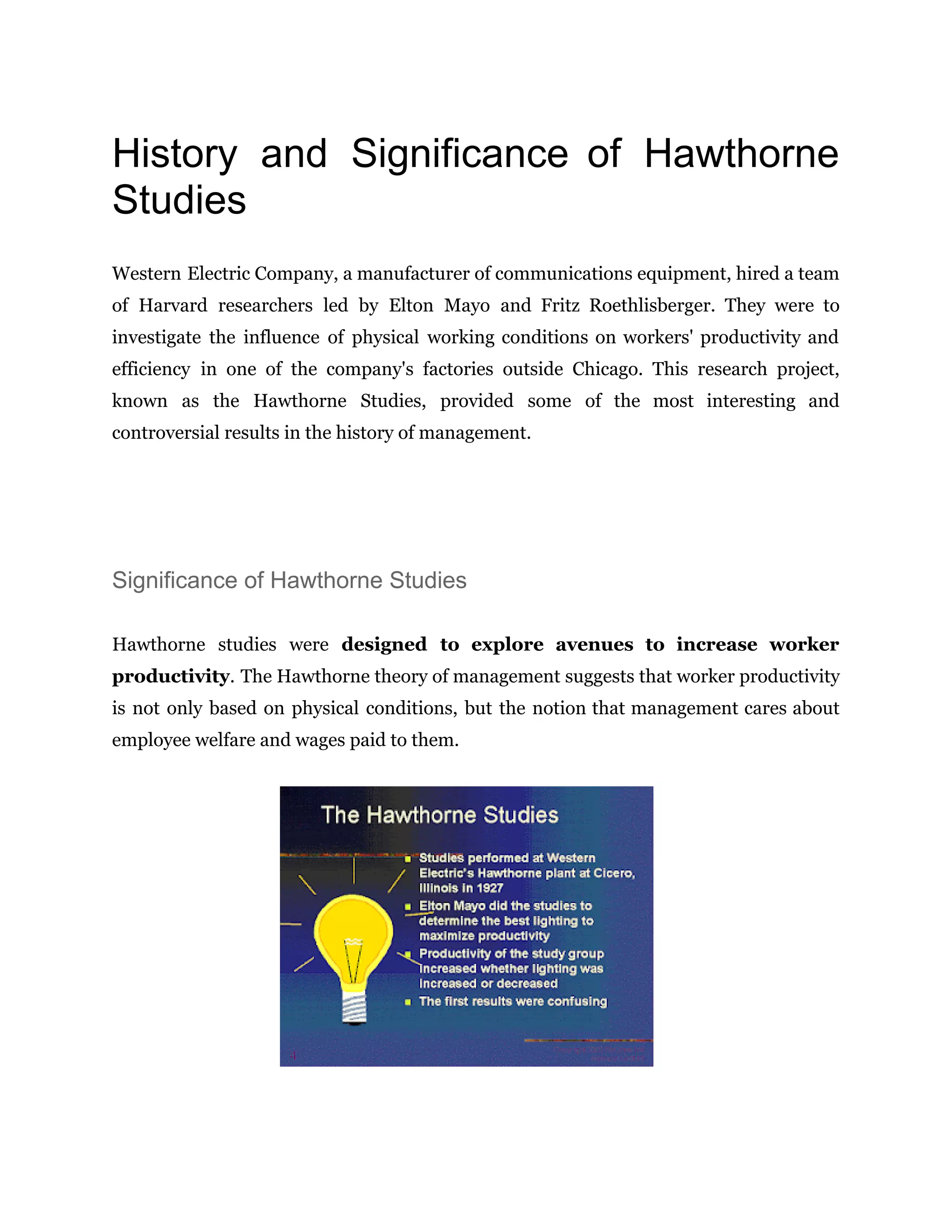 History and Significance of Hawthorne Studies.pdf