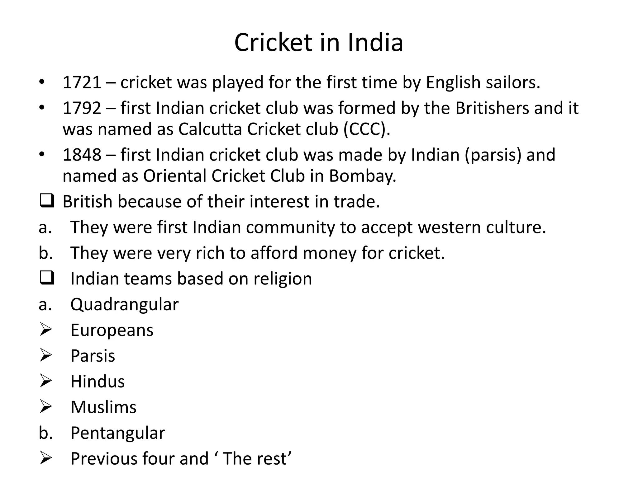 History and sport | PPTX