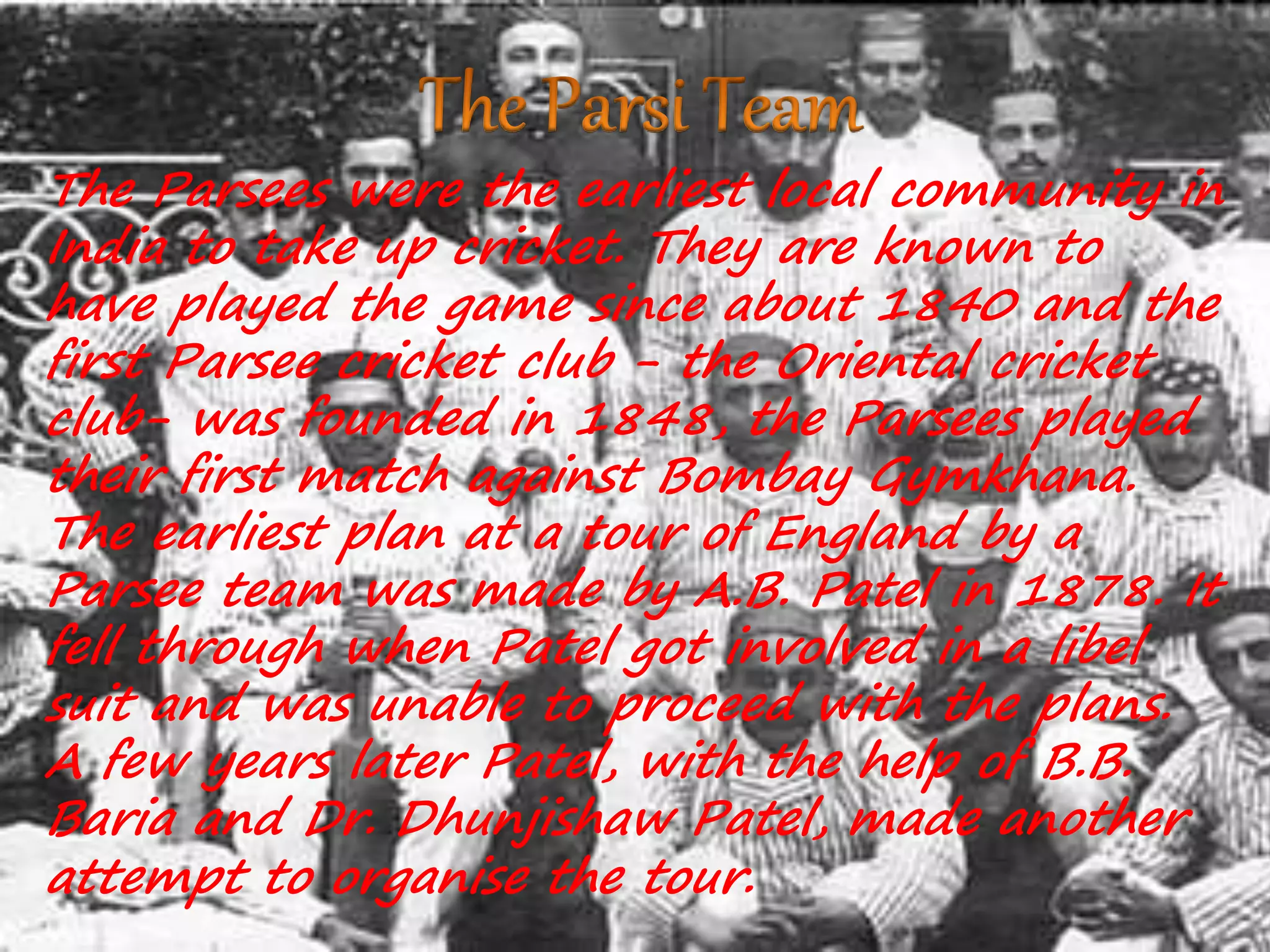 History and sport the story of cricket | PPTX