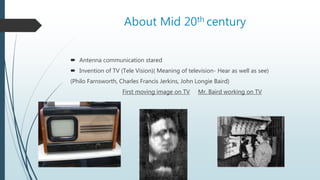 History and the development of electronics and communication | PPTX