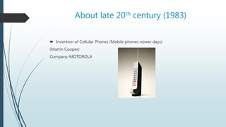 History and the development of electronics and communication | PPTX