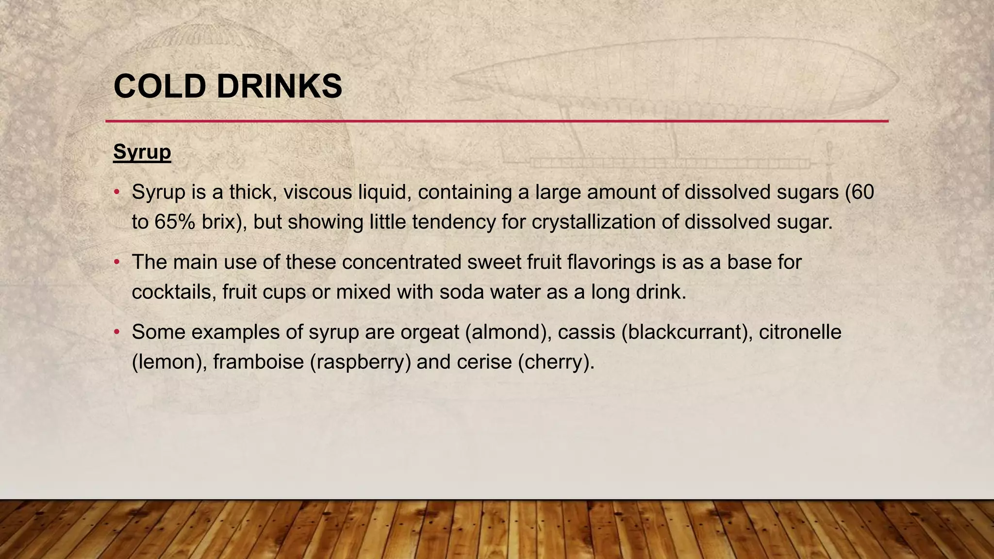 History and types of beverages | PPTX