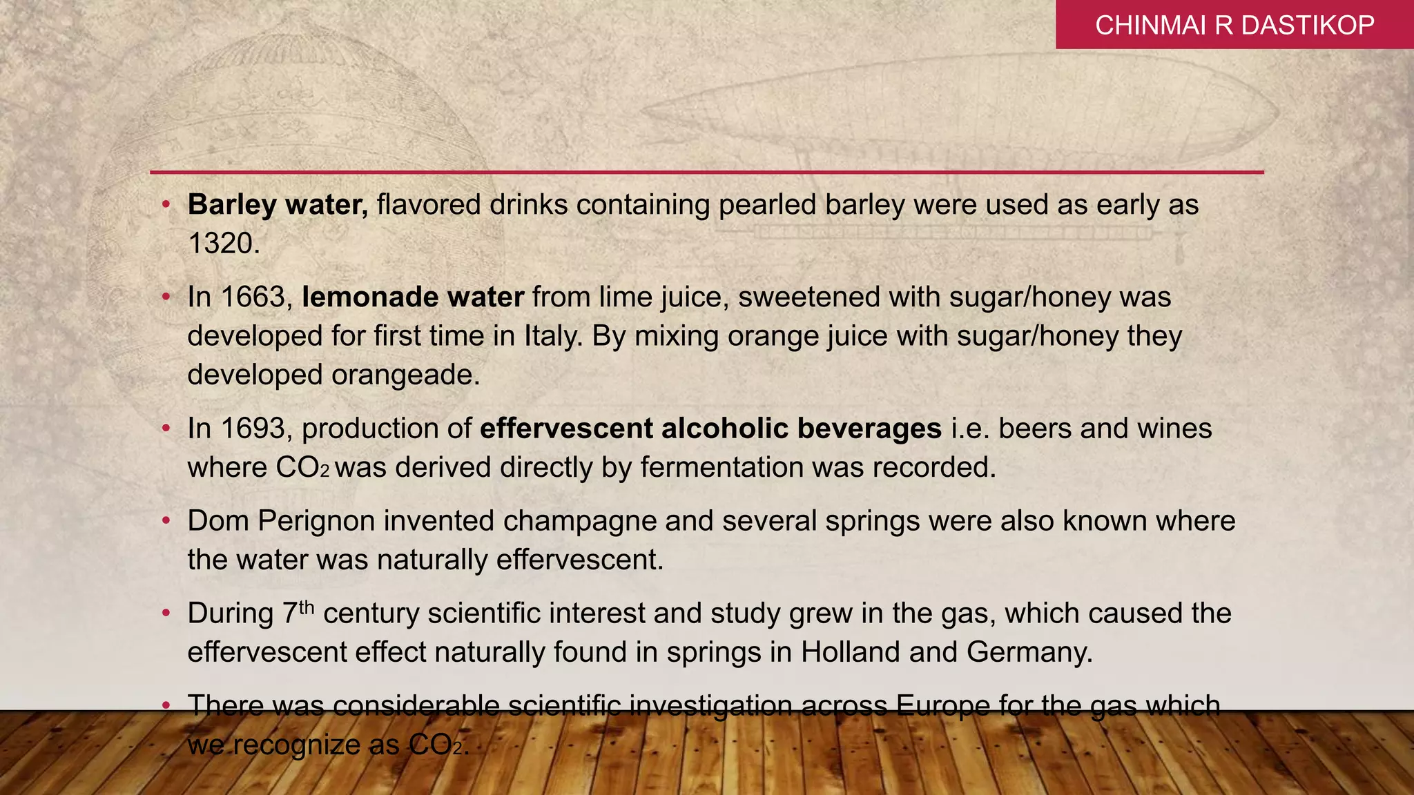History and types of beverages | PPTX