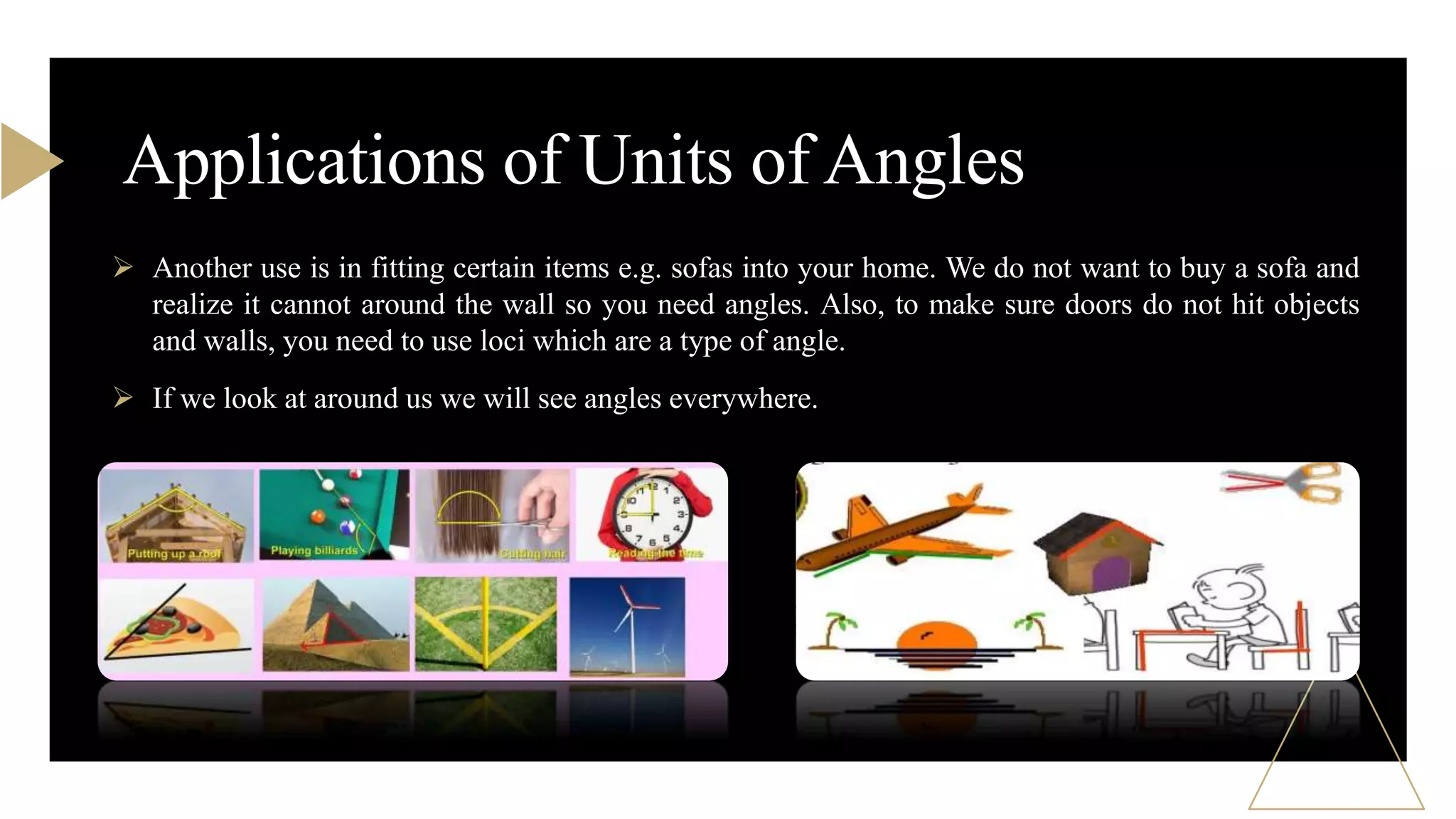 History & Applications of units of angles | PPTX