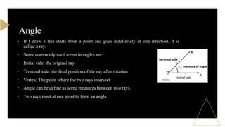 History & Applications of units of angles | PPTX
