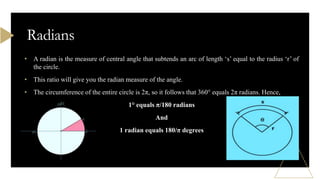 History & Applications of units of angles | PPTX