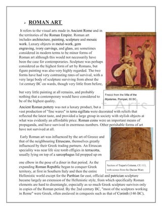 History of art ,how art is important in past | PDF