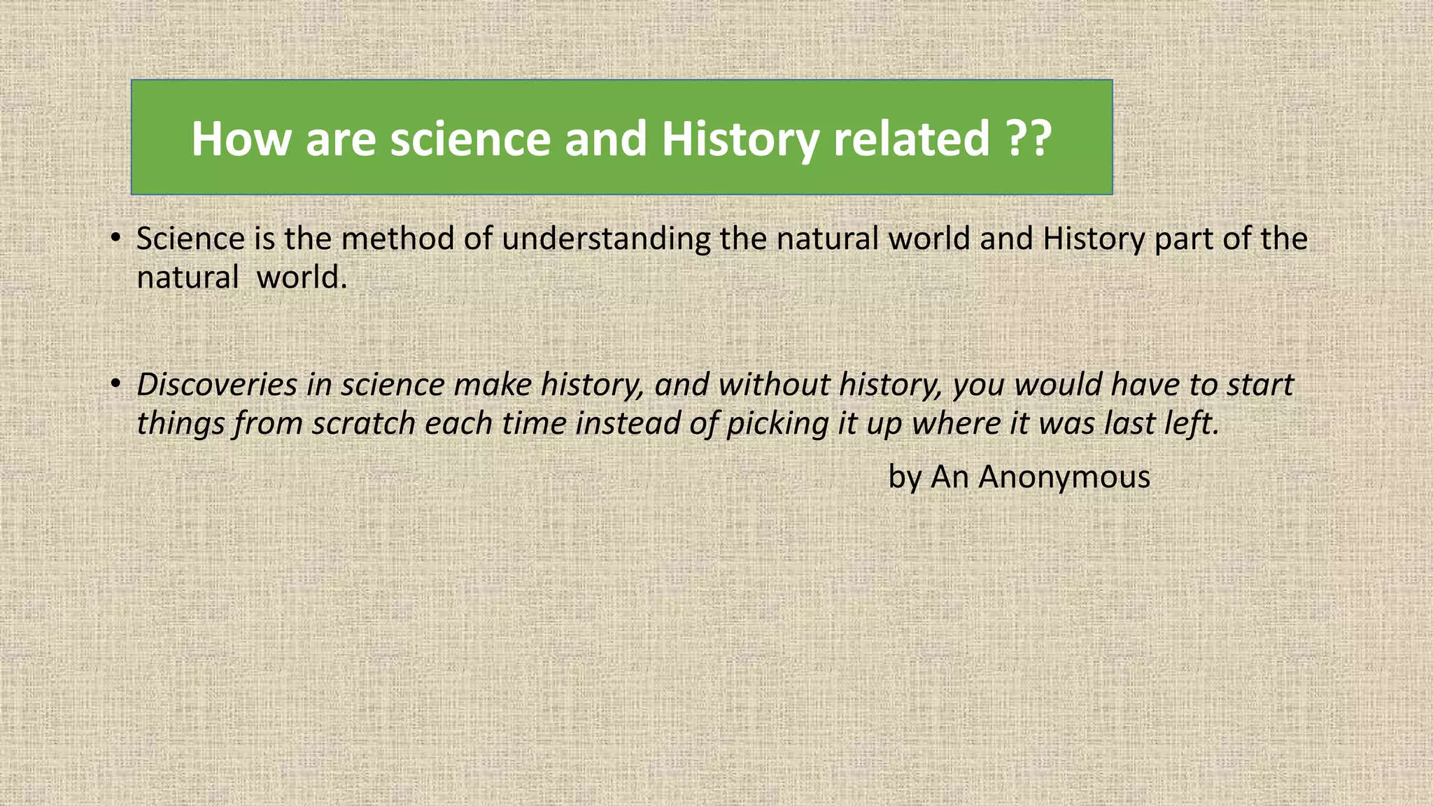 History as a science | PPTX