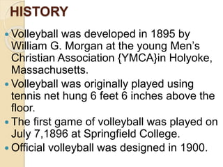 HISTORY & BACKGROUND OF VOLLEYBALL.pptx