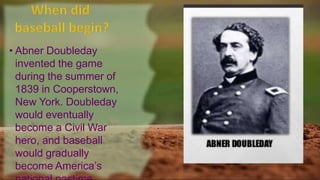 Lesson 2. History of Baseball P.E. 2nd quarter | PPTX