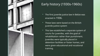 History of Belize Juvenile Justice Systems | PPTX