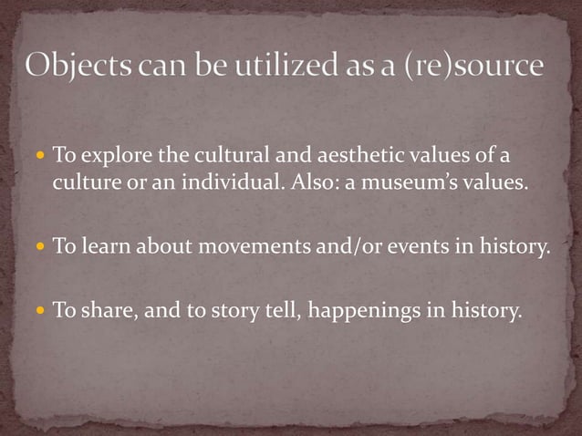 Provenance: Objects as Sources of History | PPT | Free Download