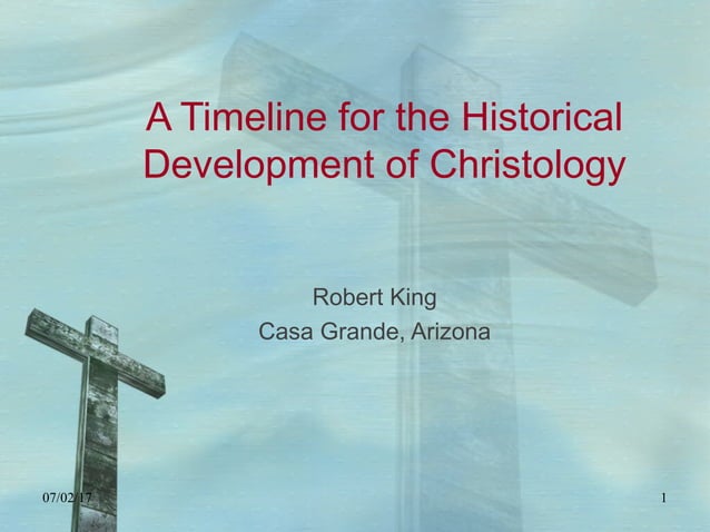 A Timeline for the Historical Development of Christology | PPT ...