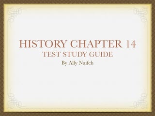 History Chapter 14 Study Guide | KEY | Crime & Harmful Acts to ...