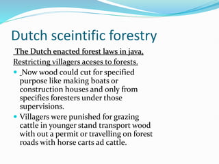 history chapter 4 forest society and colonalism | PPTX