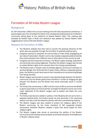 History Chapter 5 khilafat movement for olevels students of pakistan | PDF