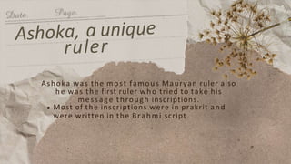 HISTORY chapter 7ASHOKA THE EMPEROR WHO GAVE UP WAR..pptx