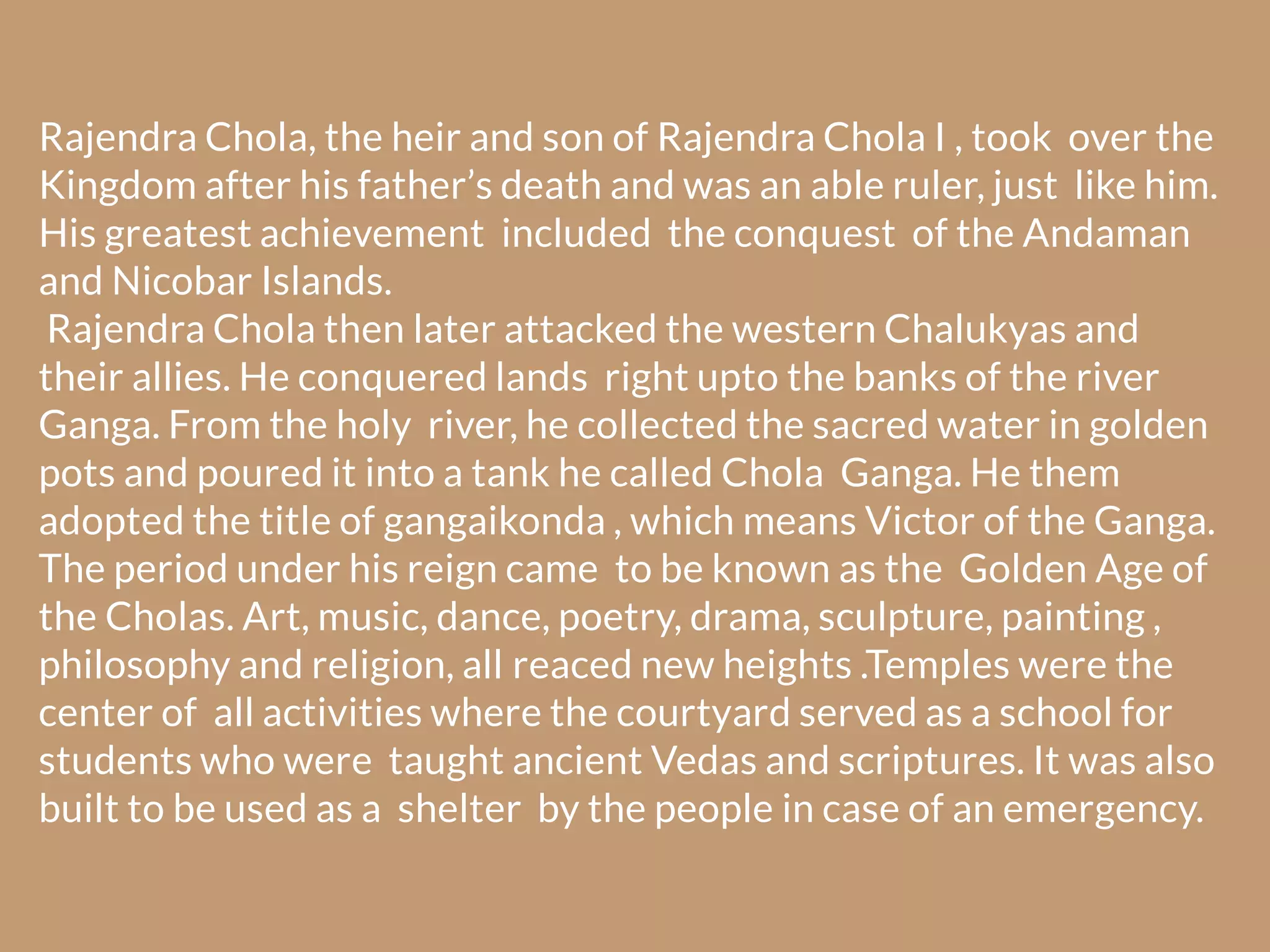 History (chola dynasty) presentation | PPTX