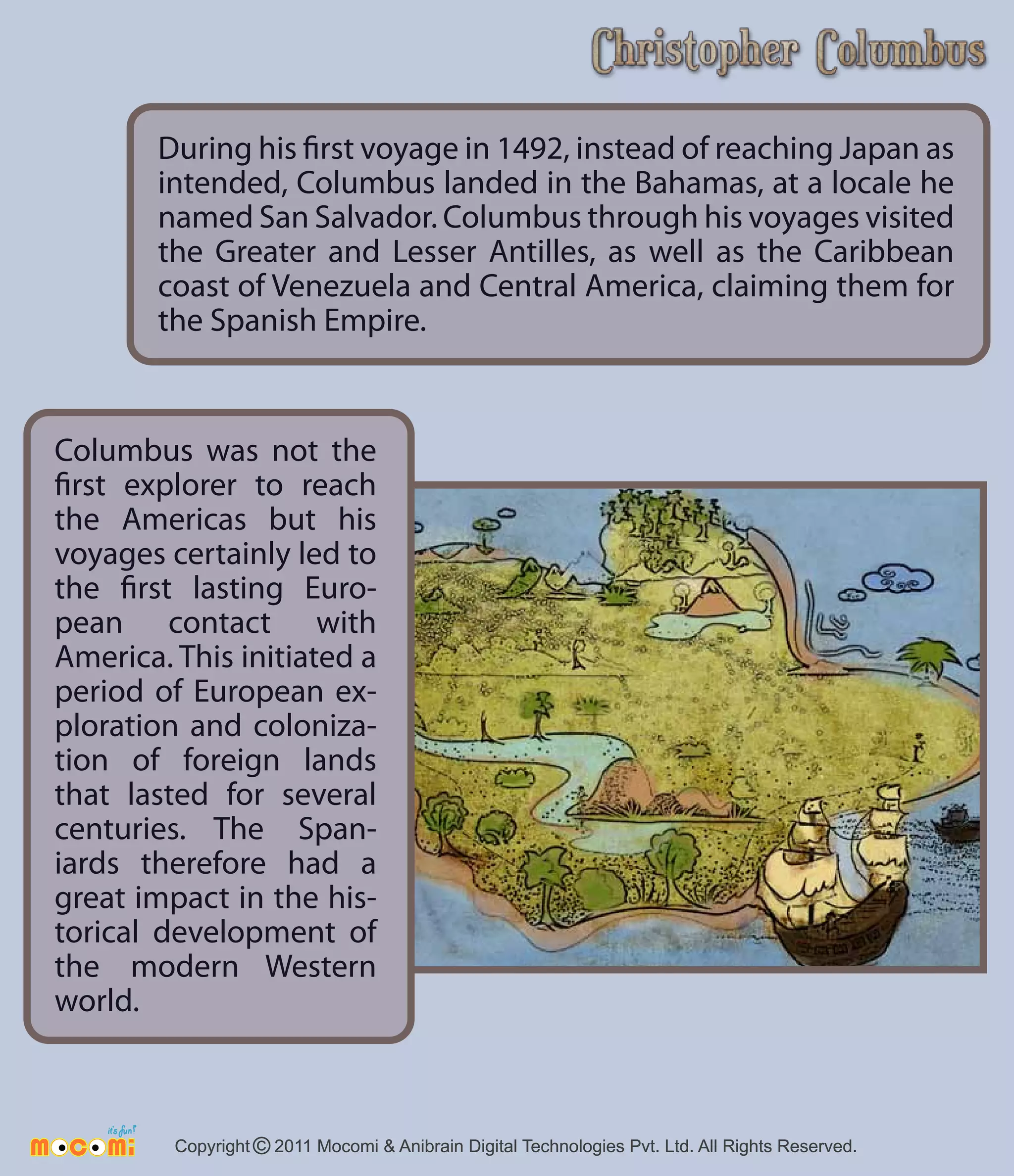 Christopher Columbus – Mocomi.com