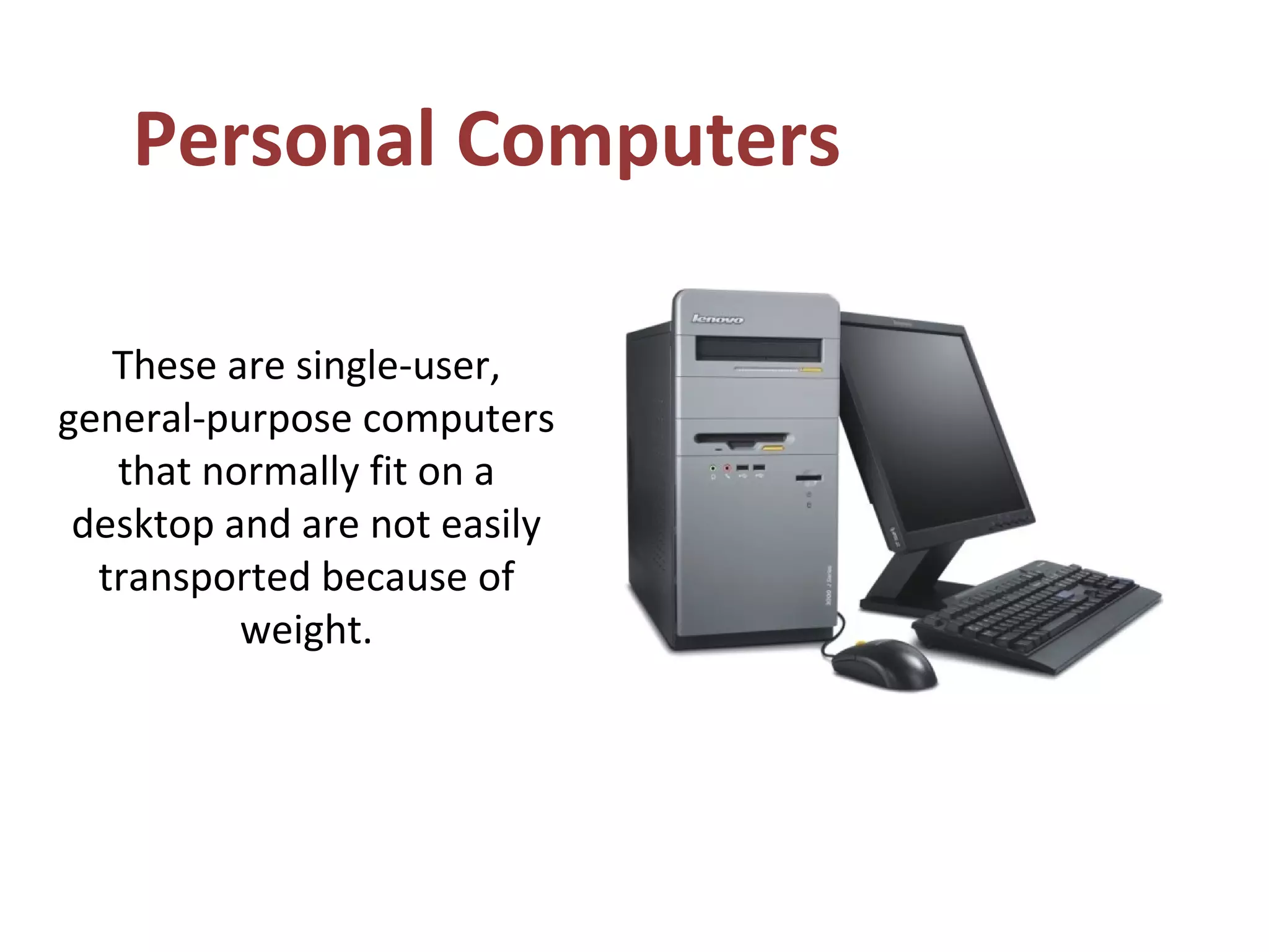 History, classification and components of computers | PPT