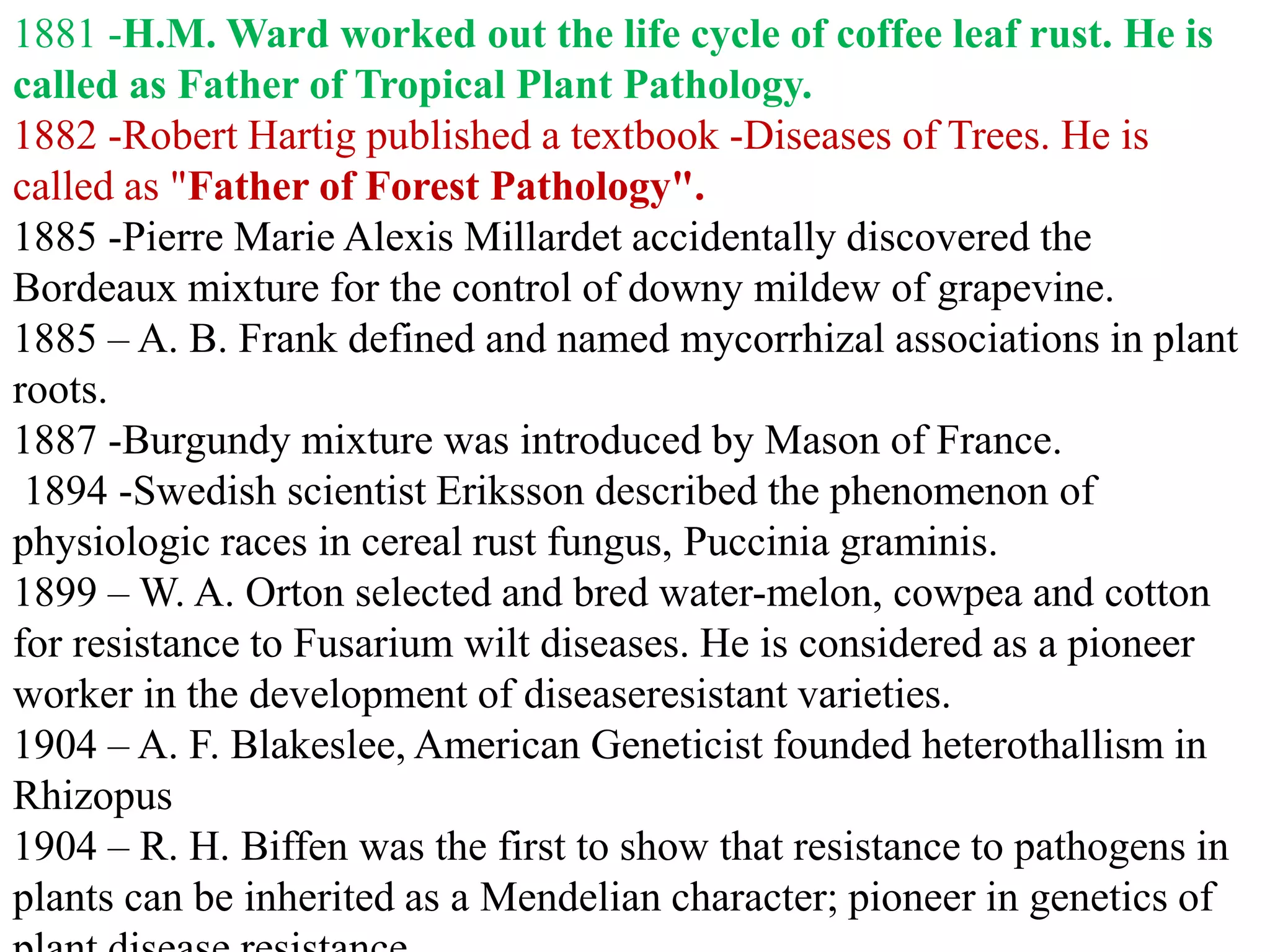 History,classification & importance of plant pathology | PPTX ...