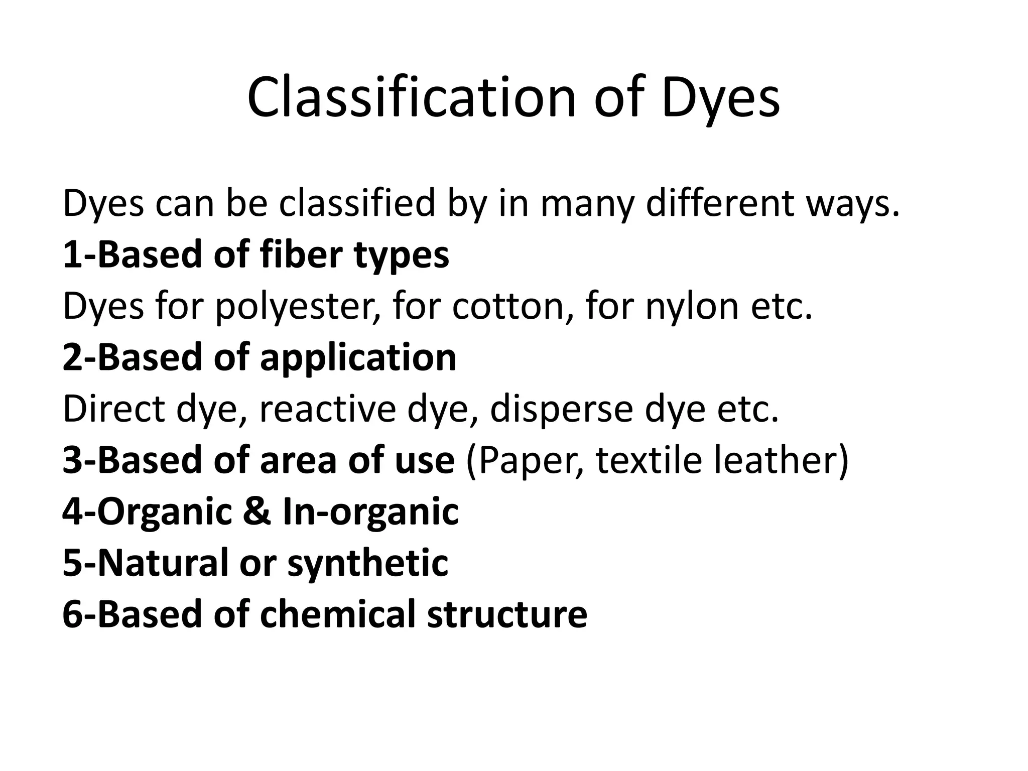 History & Classification of Dyes 1.pdf textile | PDF