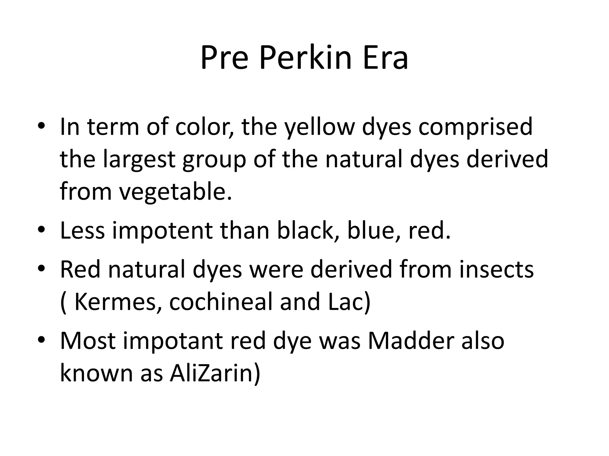History & Classification of Dyes 1.pdf textile | PDF