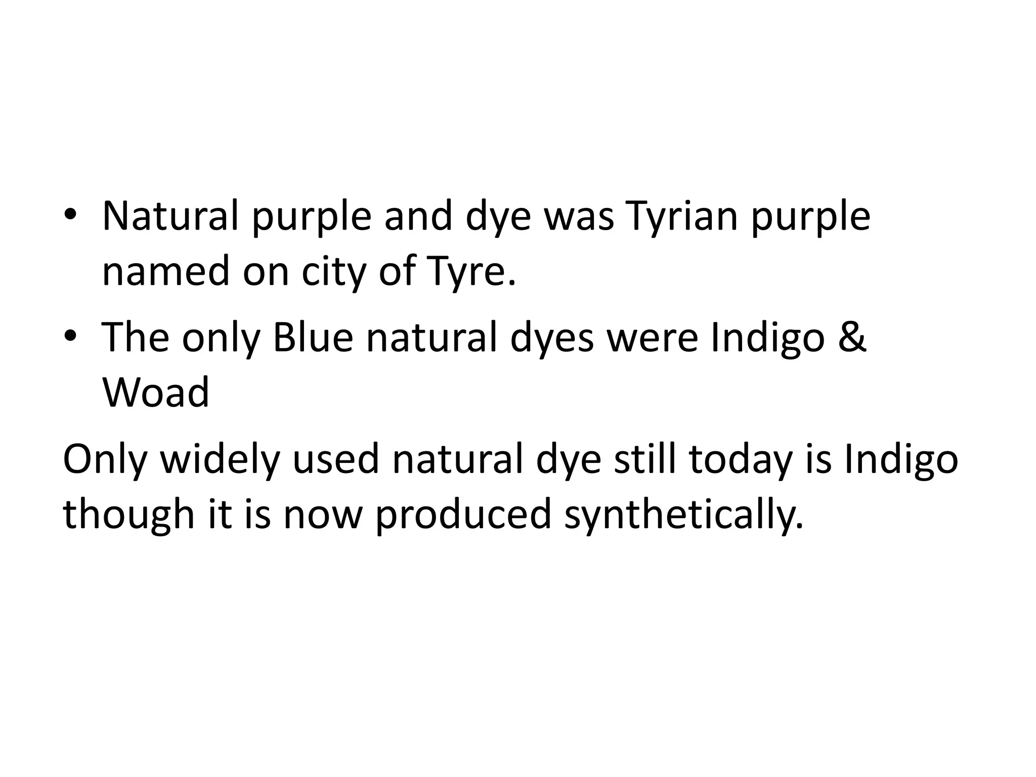 History & Classification of Dyes 1.pdf textile | PDF