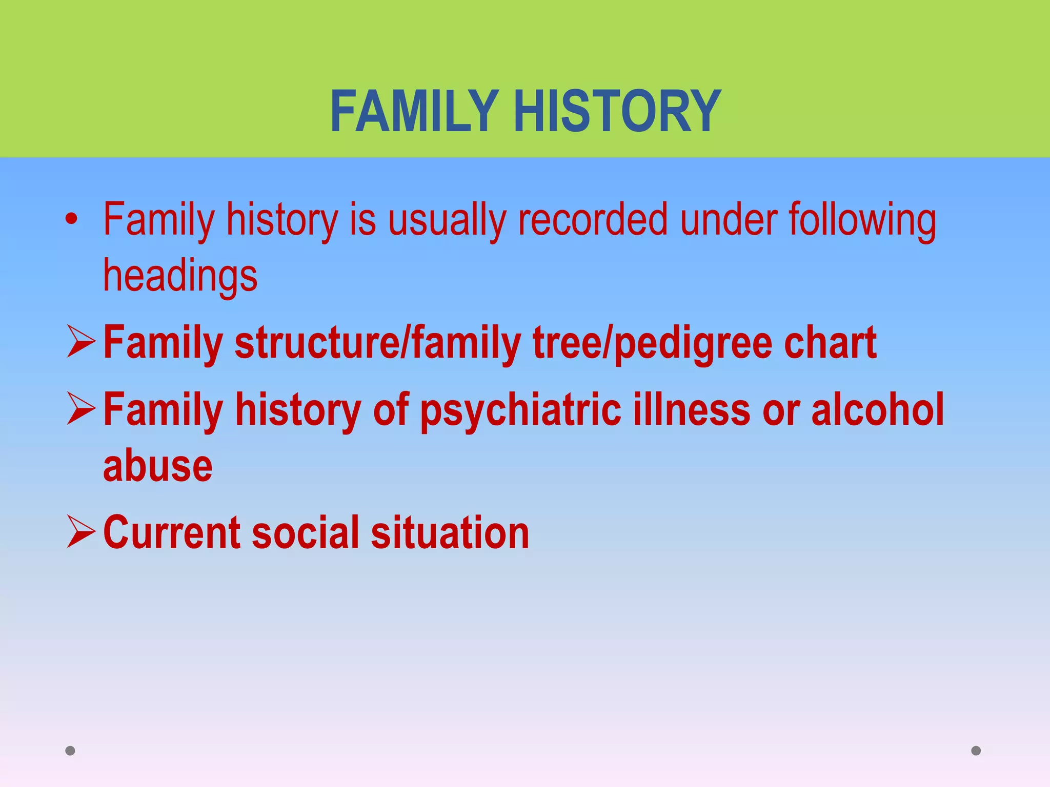 History collection-psychiatric nursing ppt | PPTX