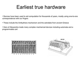 History of Computing Hardware | PPT