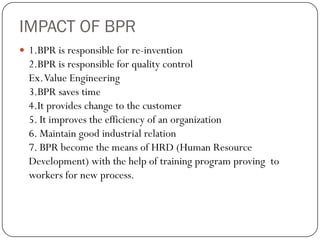 History & contributions of bpr | PPTX