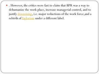 History & contributions of bpr | PPTX